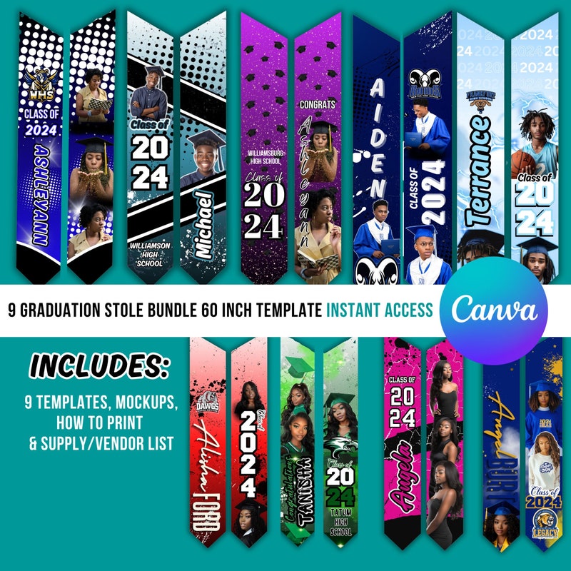 Football Graduation Stoles - Etsy