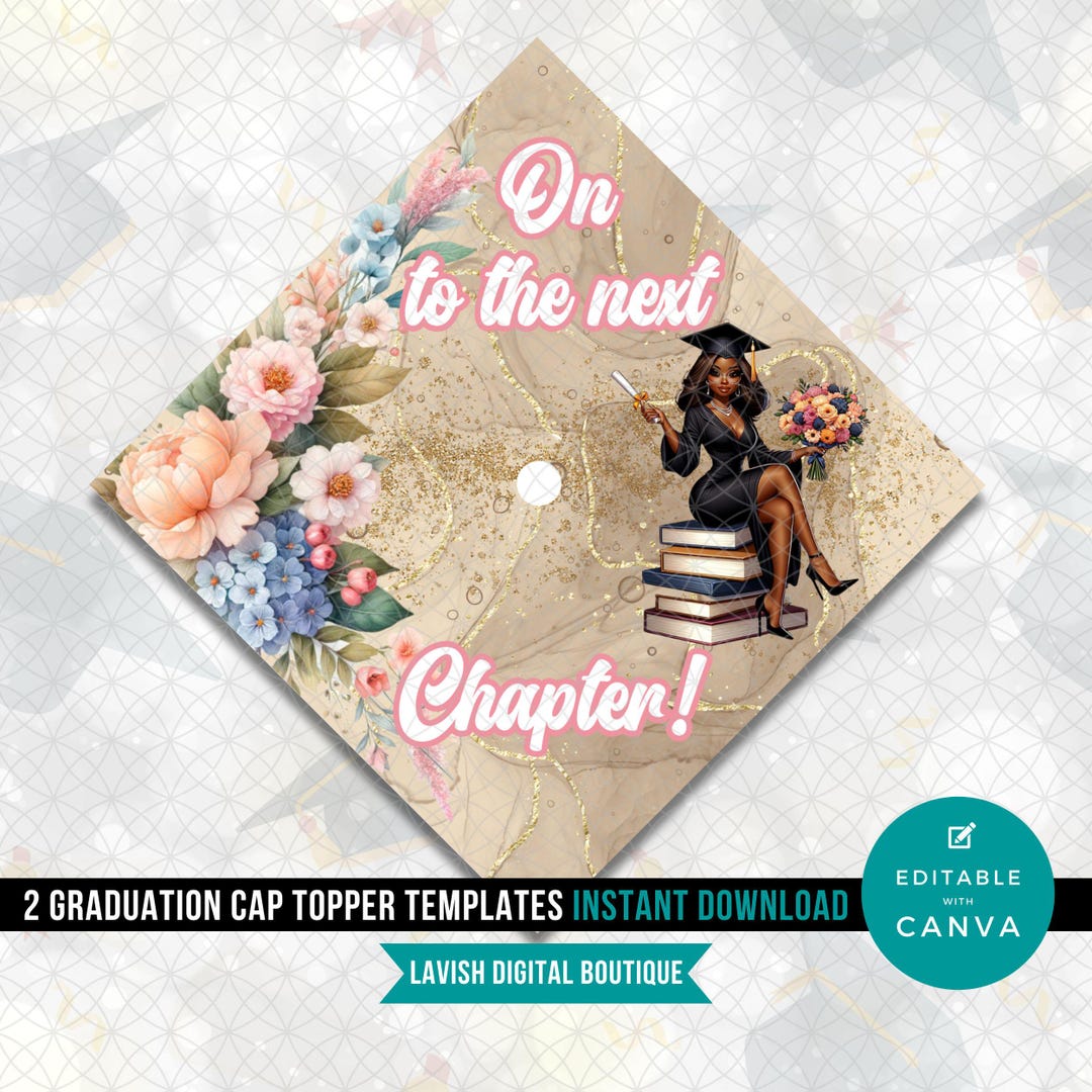Graduation Hat Topper, Grad Cap Topper, Canva Grad Hat, Canva Grad Hat ...