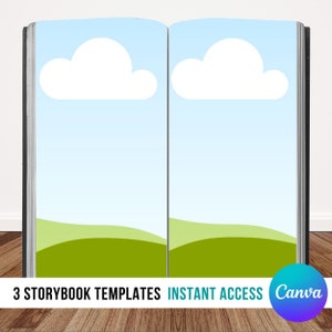 3 Storybook Templates Editable in Canva, Storybook Canva Template ...