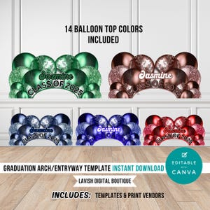 Graduation Arch, Graduation Entrance Arch, Canva Arch Template ...