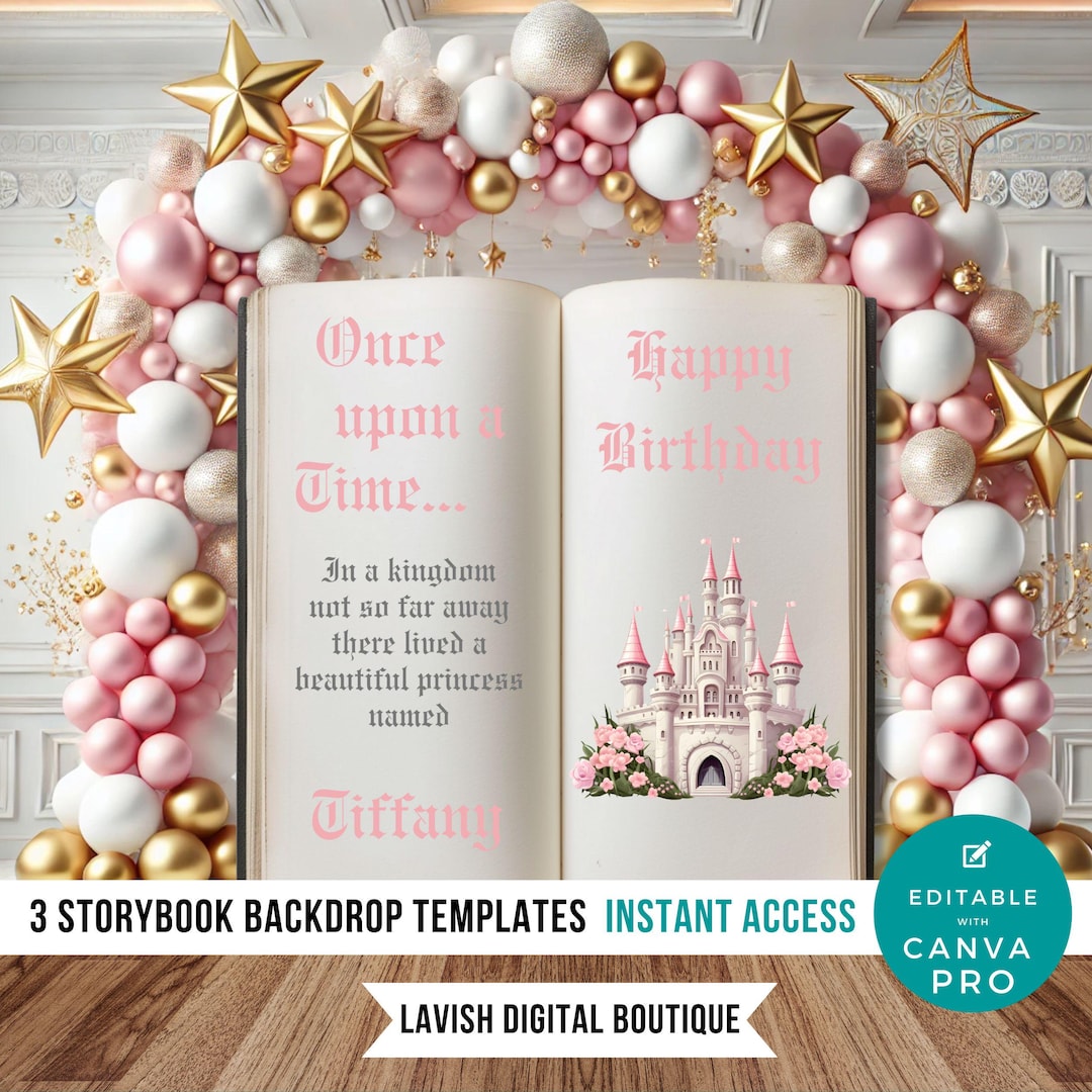 3 Storybook Templates Editable in Canva, Storybook Canva Template ...