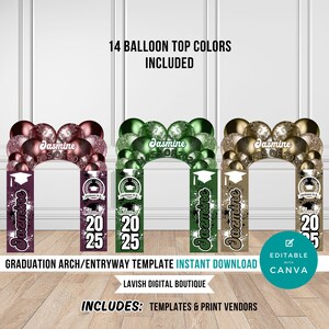 Graduation Arch, Graduation Entrance Arch, Canva Arch Template ...