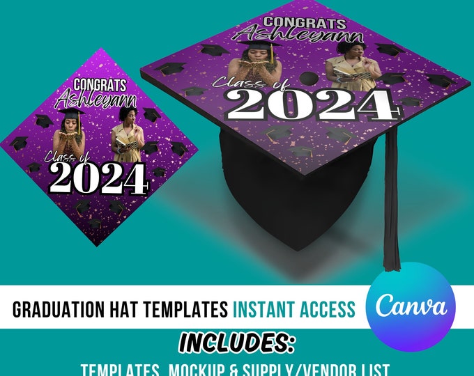 Personalized Graduation Cap Topper, Custom Grad Cap Topper, Class of ...