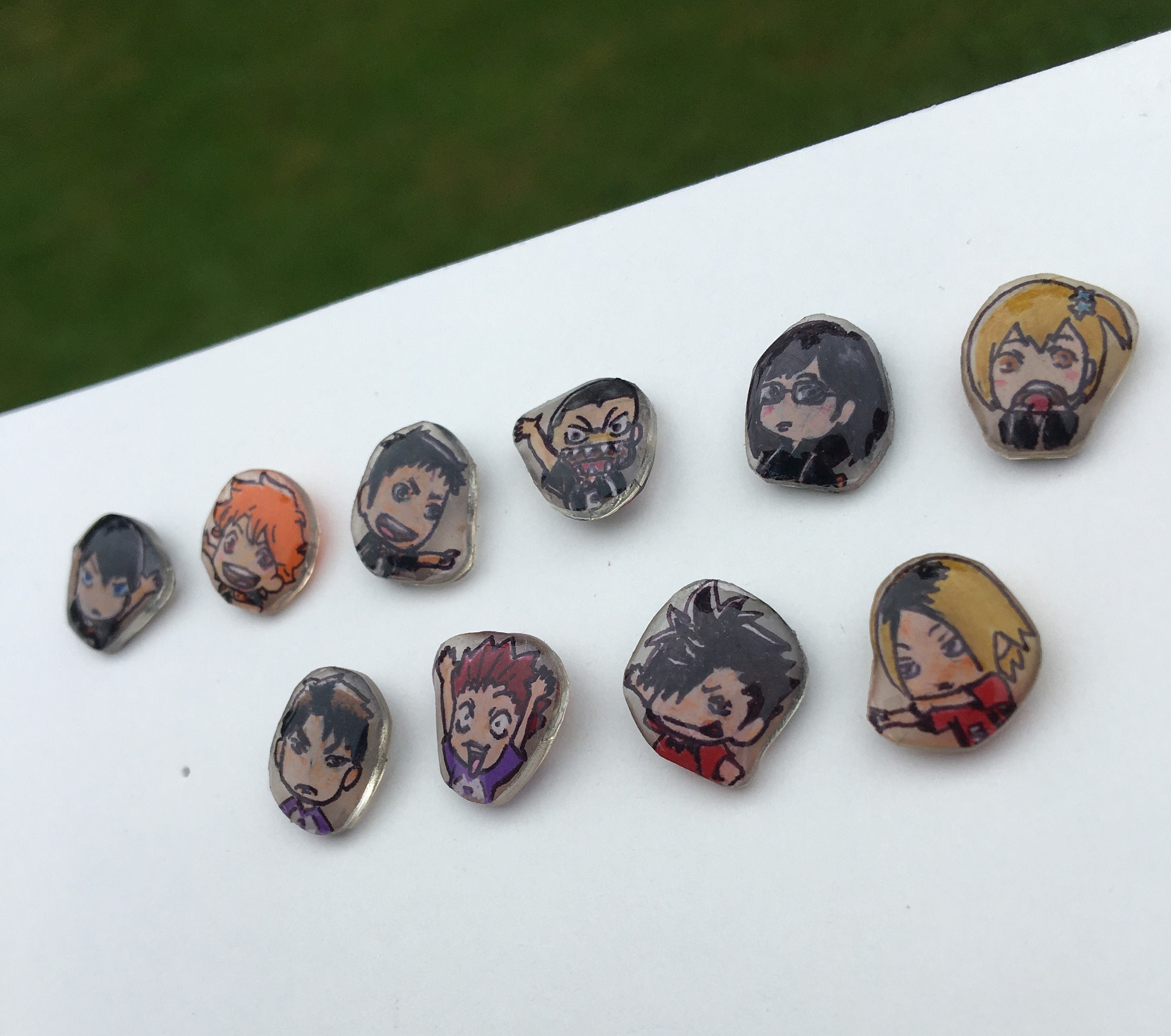 Haikyuu Character Stud Earrings Stainless Steel Stud | Etsy