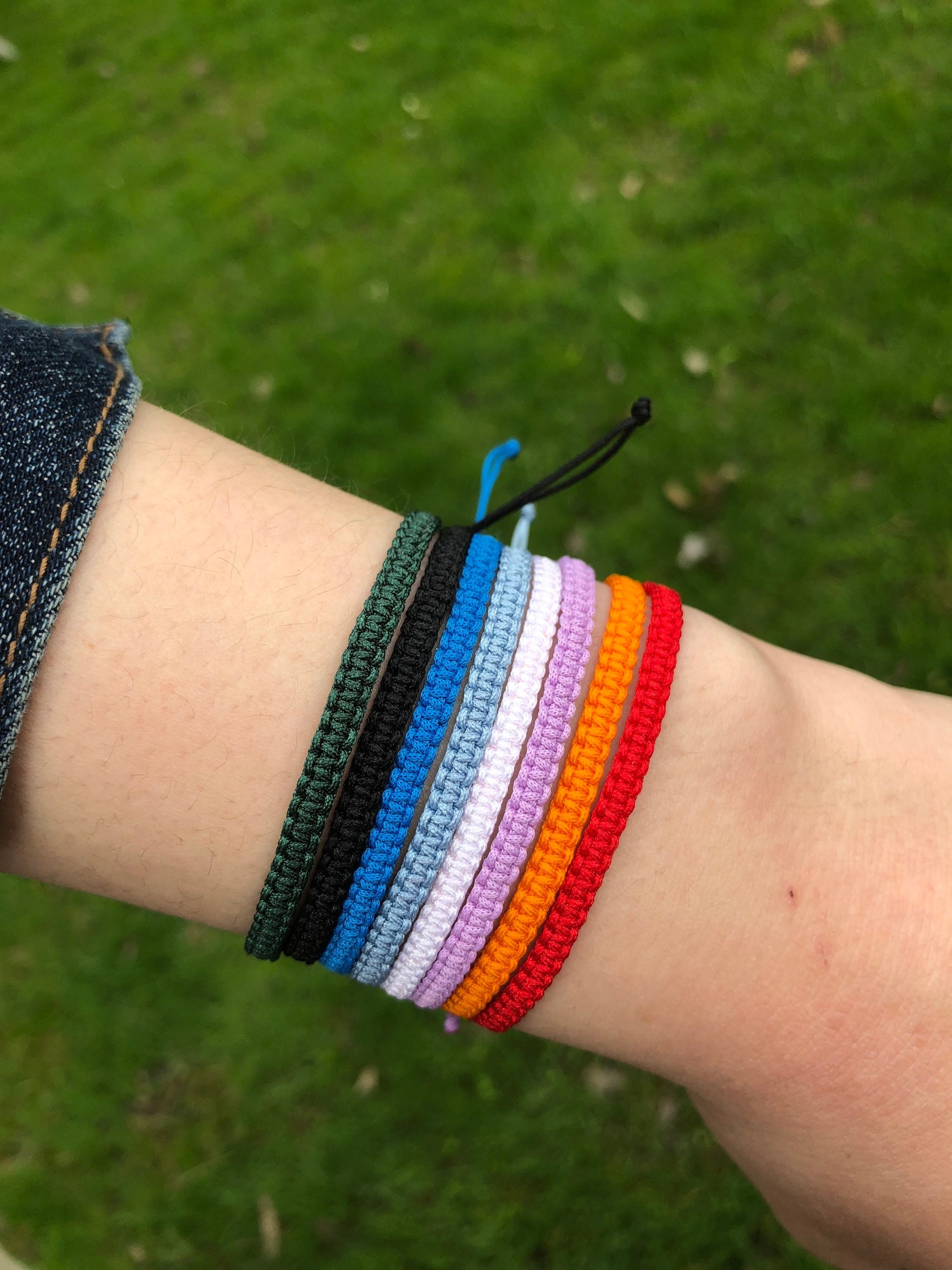 Minimalist Macrame Bracelet Nylon Cord Bracelet for Men and - Etsy