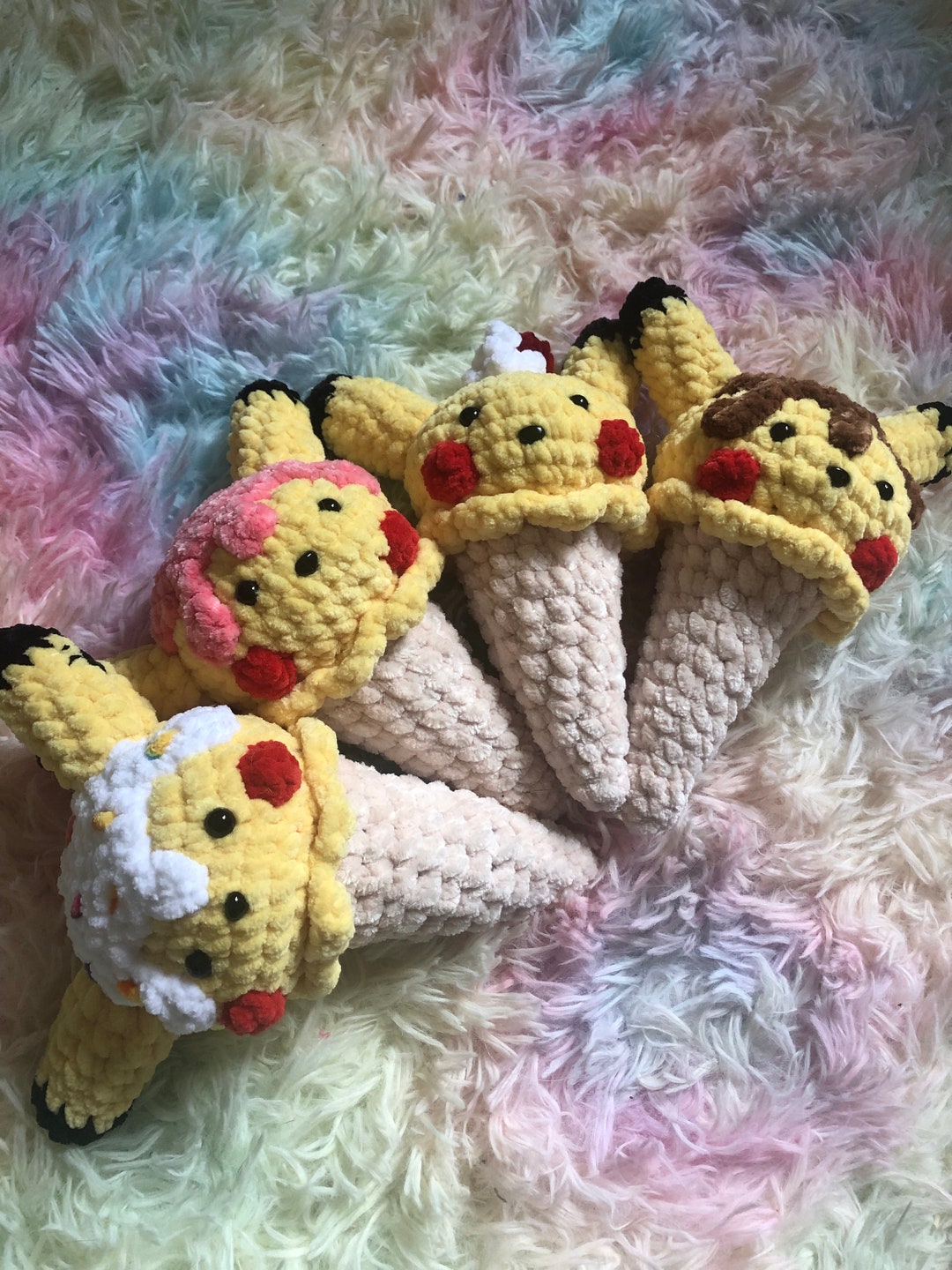 Pikacone Pikachu Dessert Plushie Ice Cream - Etsy