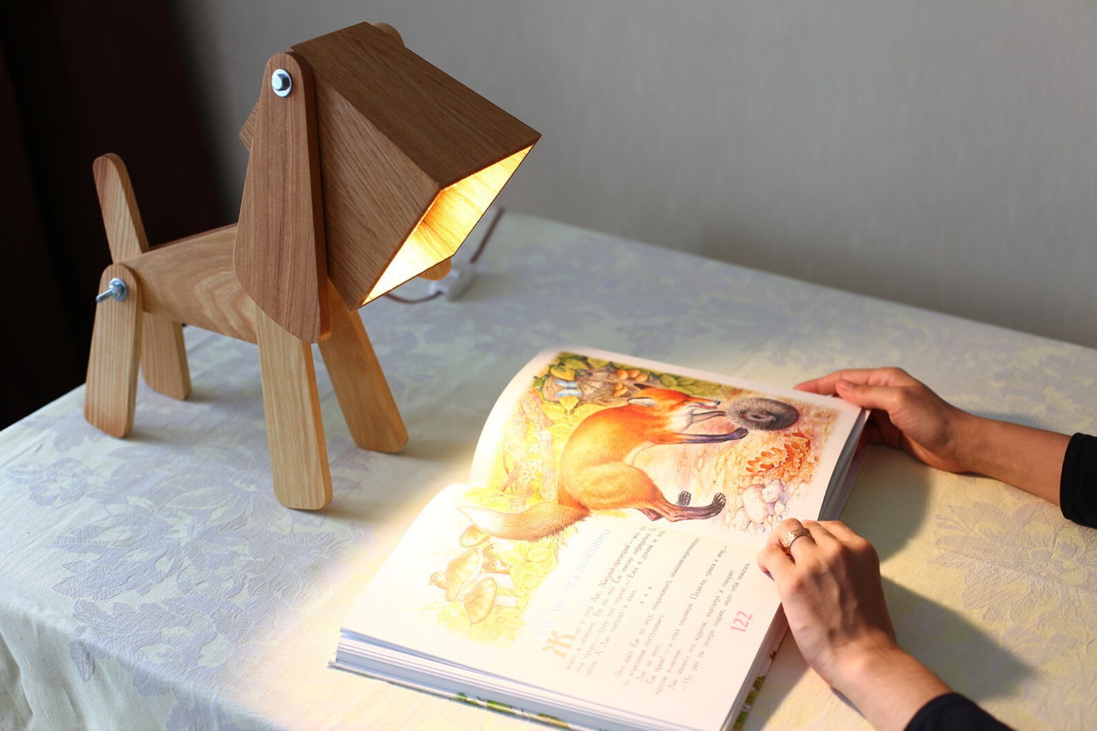 Custom Made Wooden Dog Shaped Desk Lamp Eu US UK AU Plug - Etsy UK