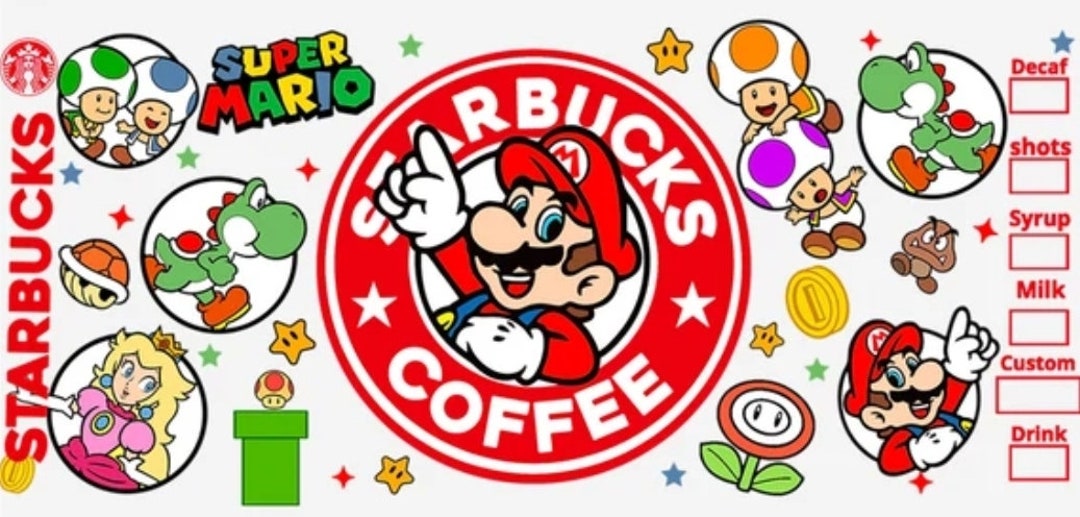 UV DTF Cup Wraps Mario Bros - Etsy