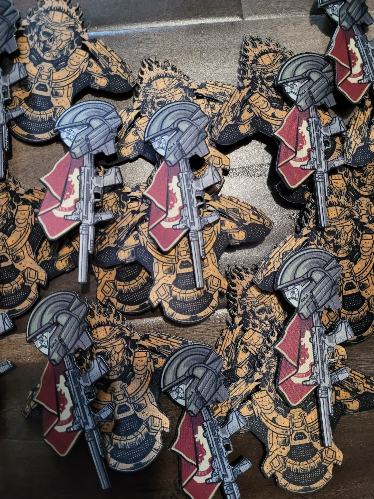 Halo ODST helljumper Screen Print Hook Patch - Etsy