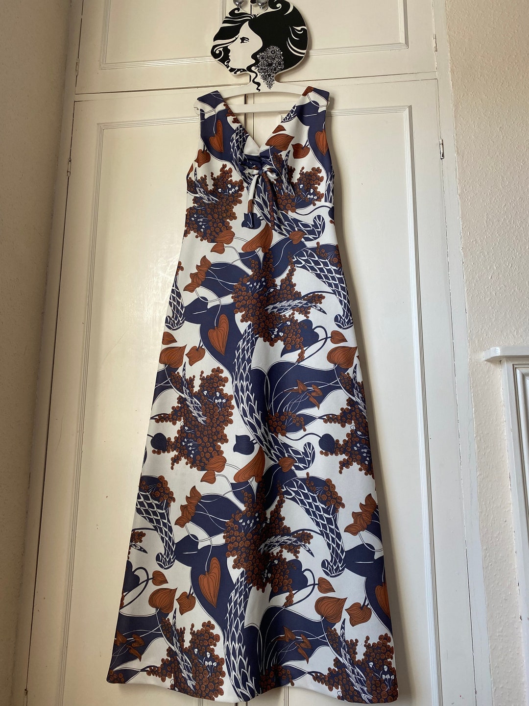 Fredrick Howard of London Vintage Maxi Dress 12 14 - Etsy