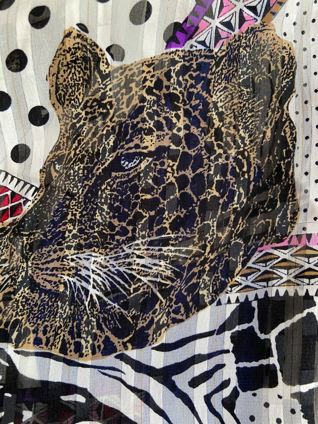 Diane Freis Amazing Leopard Animal Print 80s Vintage Dress 14 16 - Etsy