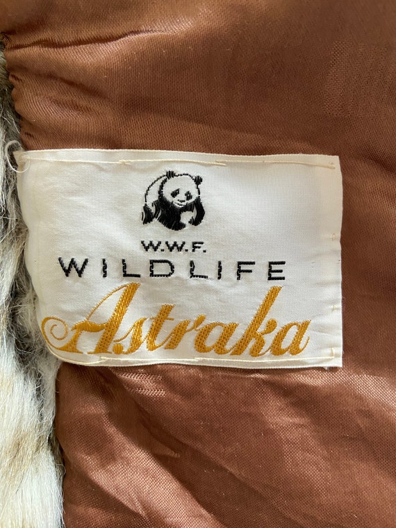 Gorgeous vintage Astraka wildlife leopard print faux … - Gem