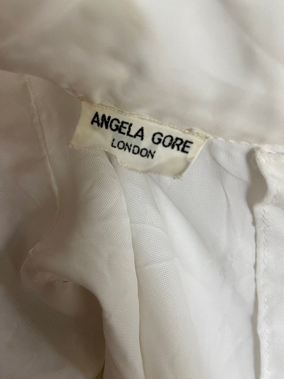 Vintage 70s Angela Gore London Wedding Dress, Lace De… - Gem