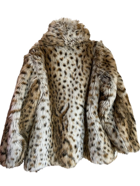 Gorgeous vintage Astraka wildlife leopard print faux … - Gem