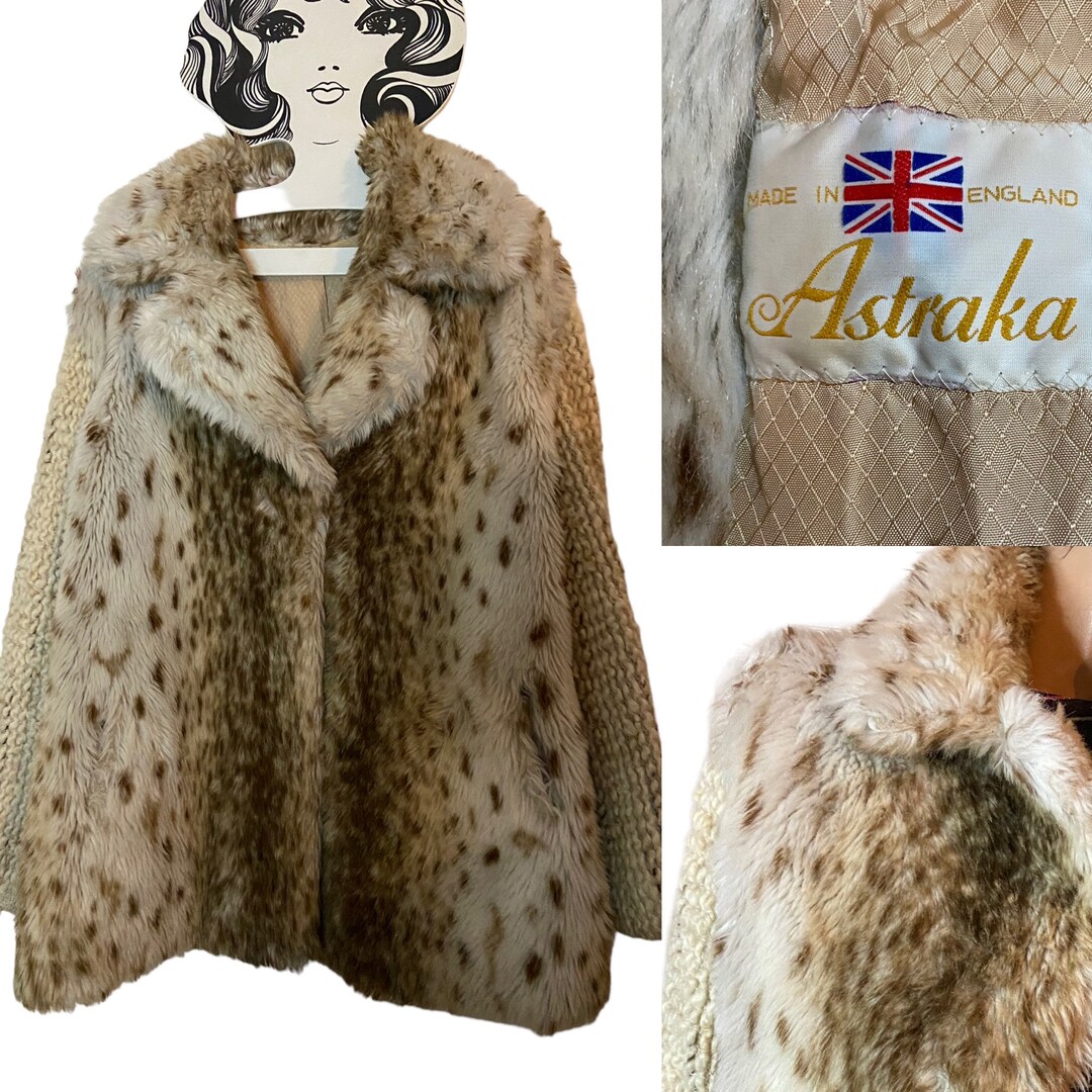 Gorgeous Vintage Astraka Faux Fur Jacket 12 14 - Etsy