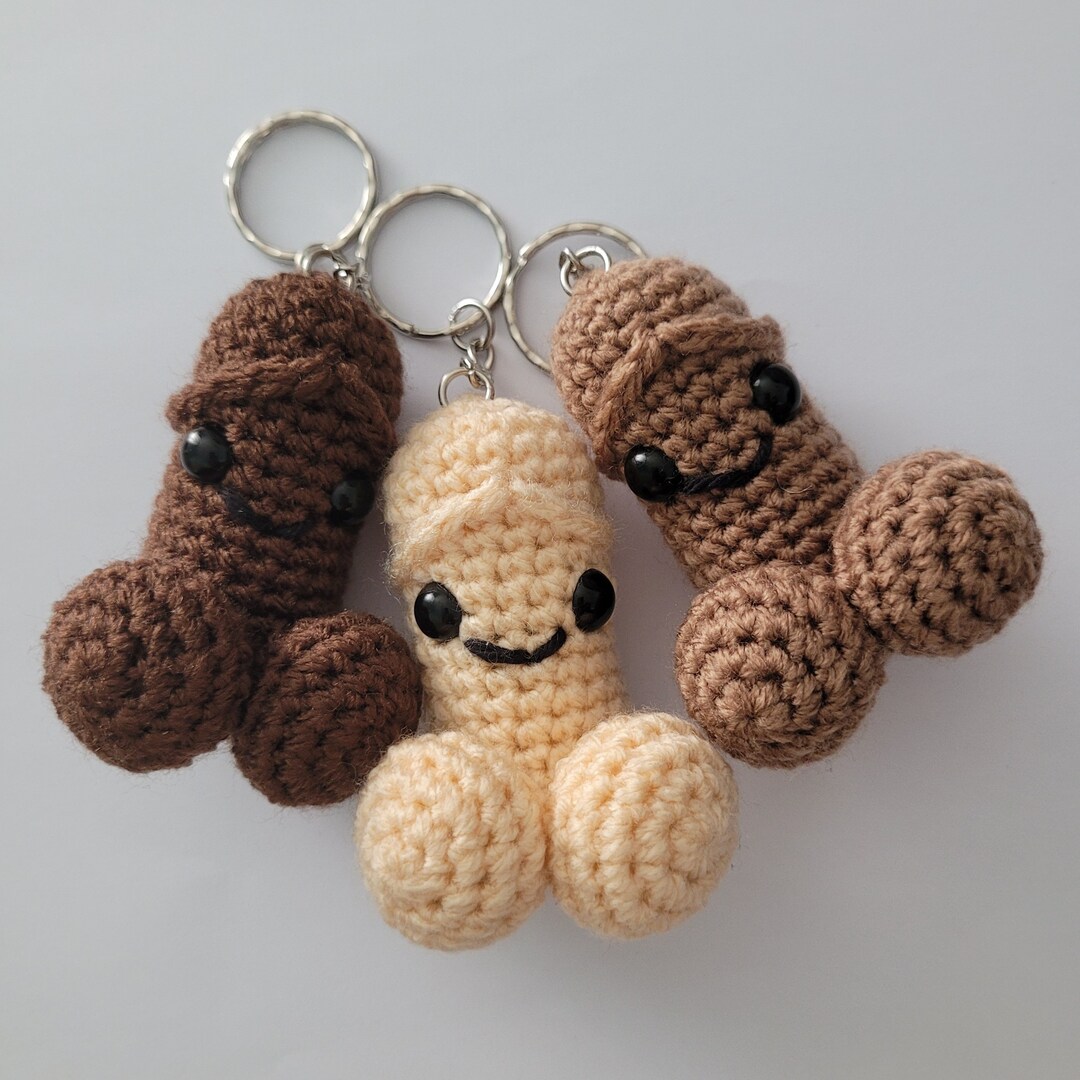 Crochet Willy Keychains Cute - Etsy