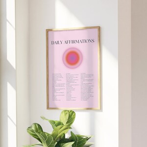 AFFIRMATION WALL ART, Positive Affirmations, Words of Affirmation ...