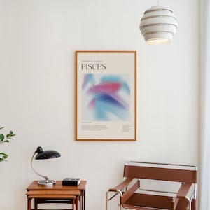 Pisces Wall Art Print, Pisces Gifts, Pisces Zodiac Poster, Pisces ...