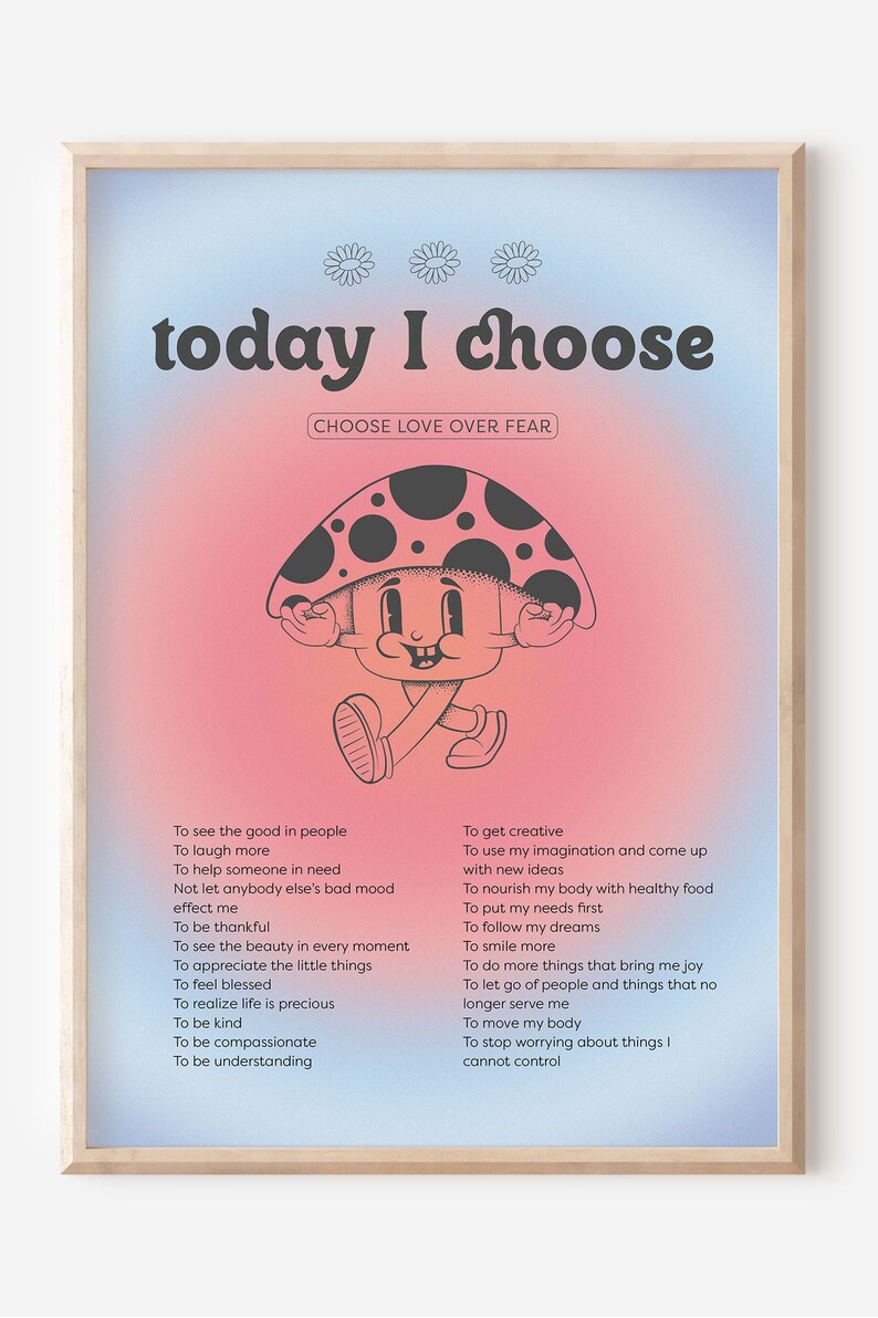 Retro Wall Print Set of 3 Wall Prints Trendy Groovy 70s - Etsy