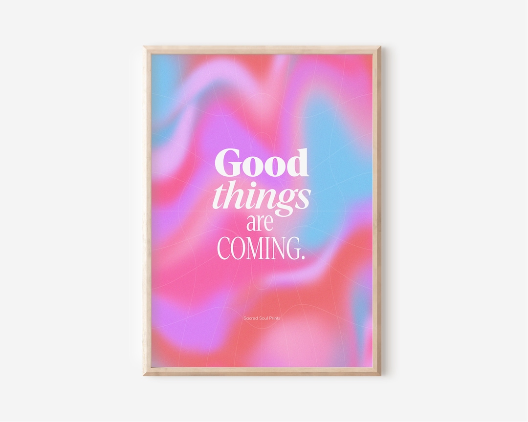 Positive Affirmation Room Decor Aesthetic Energy Aura Poster Print ...