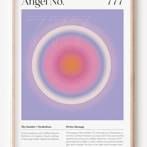 Angel Number Aura Poster Set, Angel Numbers, Aura Poster Print, Trendy ...