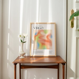 Virgo Zodiac Wall Art Printable, Virgo Art, Virgo Birthday Gift for Her ...