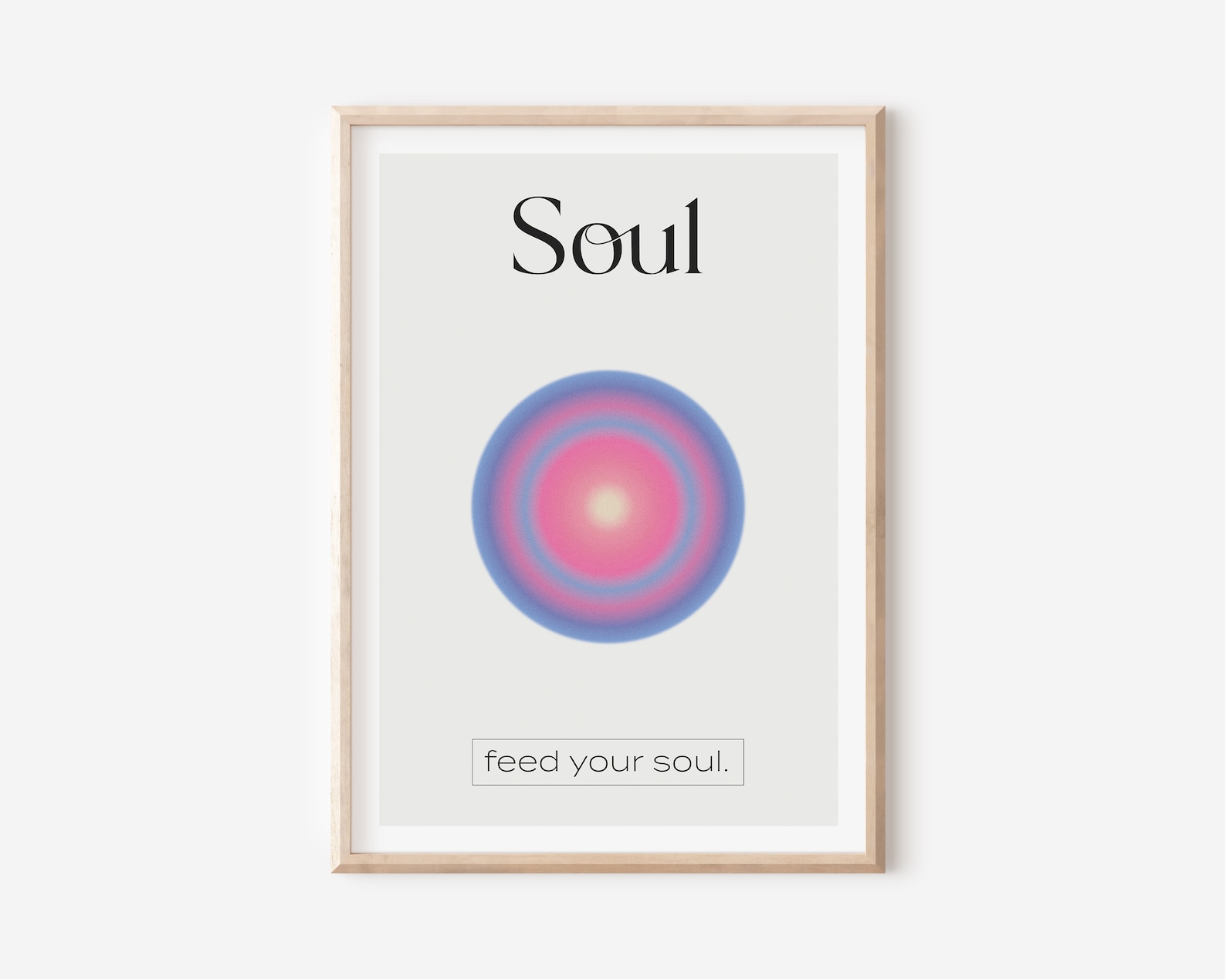 MIND BODY & SOUL / Gradient Spiritual Aura Manifestation Wall - Etsy