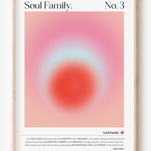 Aura Poster 3 Piece Wall Art Set, Aura Gradient Spiritual Room Decor ...