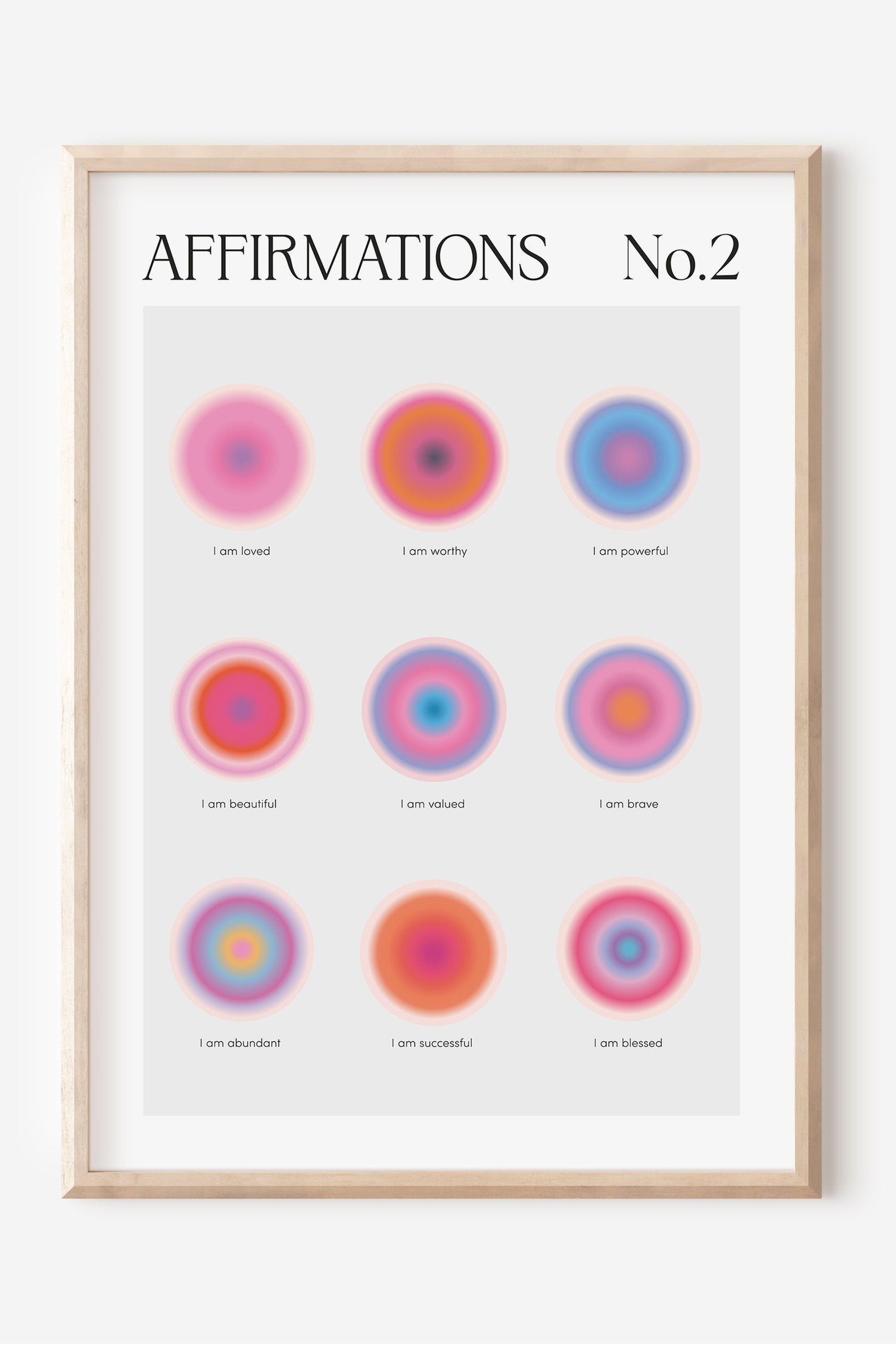 AFFIRMATION WALL ART Set of 2 Angel Numbers Print Set - Etsy