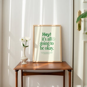 Retro Wall Art Print, Retro Quote Print, Room Decor Aesthetic, Retro ...