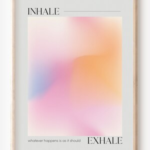 Spiritual Gradient Wall Art Set of 8, Aura Gradient Trendy Wall Art Set ...