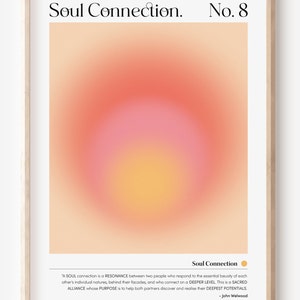 Aura Poster 3 Piece Wall Art Set, Aura Gradient Spiritual Room Decor ...