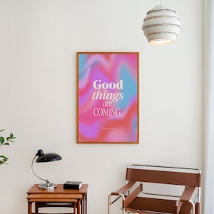 Positive Affirmation Room Decor Aesthetic Energy Aura Poster Print ...