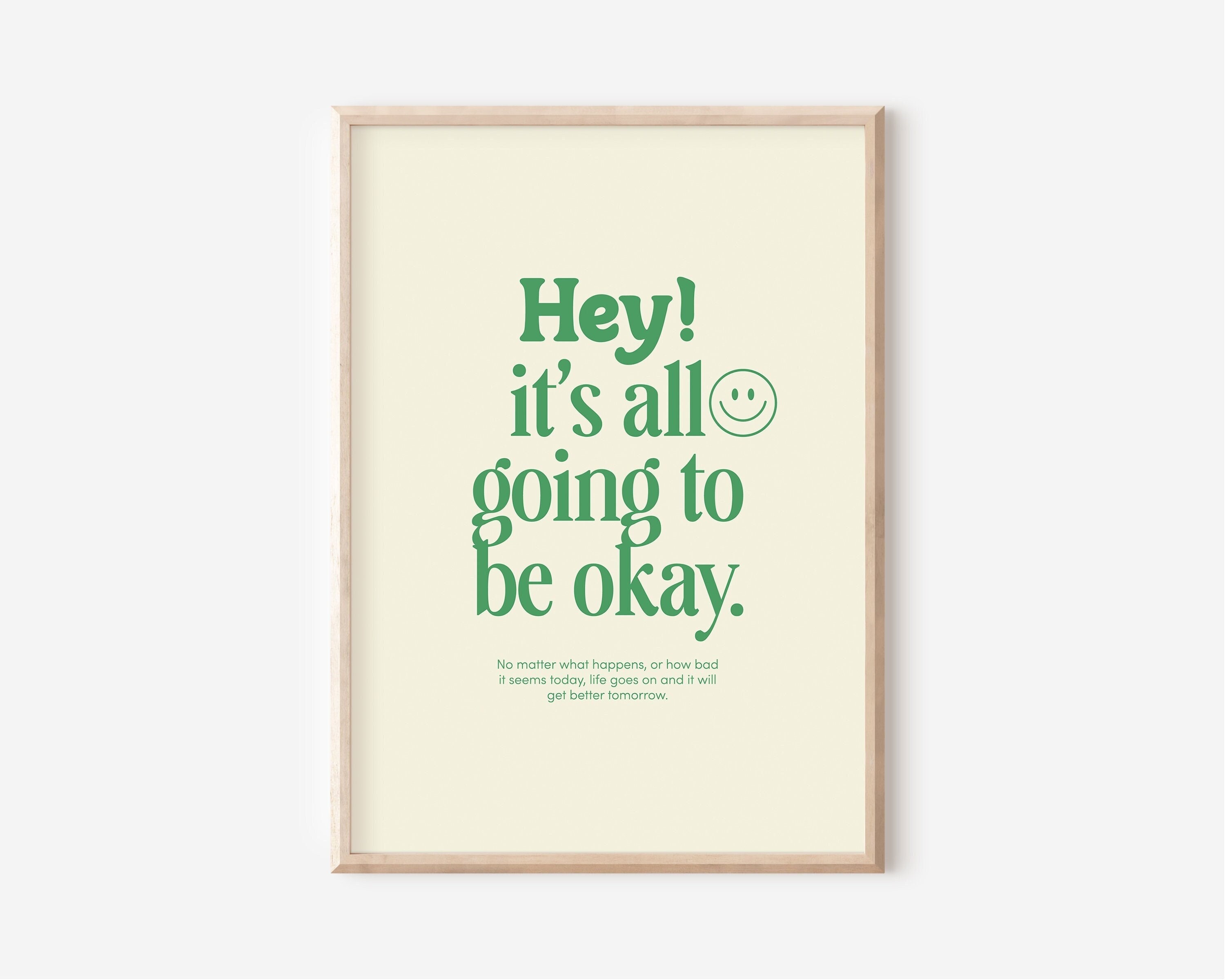 Retro Wall Art Print Retro Quote Print Room Decor Aesthetic - Etsy