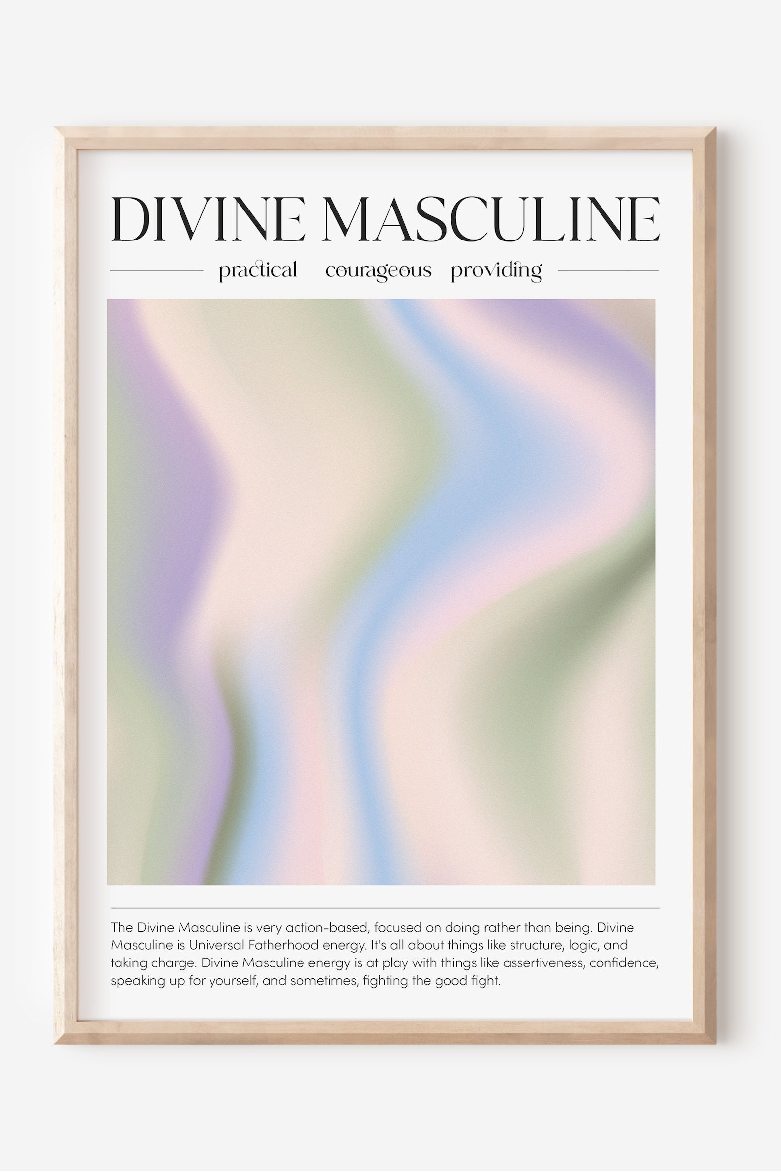 Divine Feminine Art & Masculine Gradient Spiritual Wall Art - Etsy
