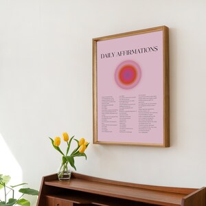 AFFIRMATION WALL ART, Positive Affirmations, Words of Affirmation ...