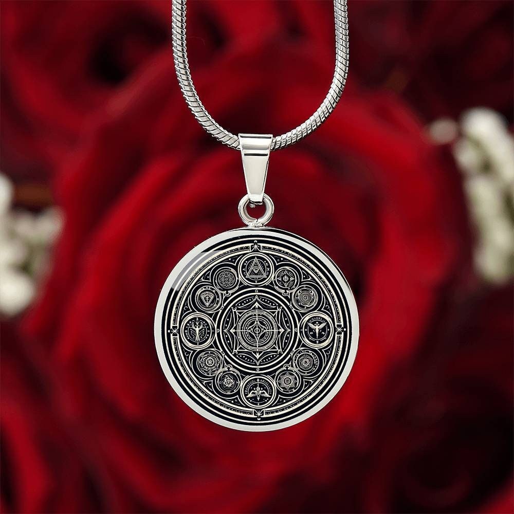 Seal of 7 Archangels Talisman Necklace, Seven Archangels Pendant ...