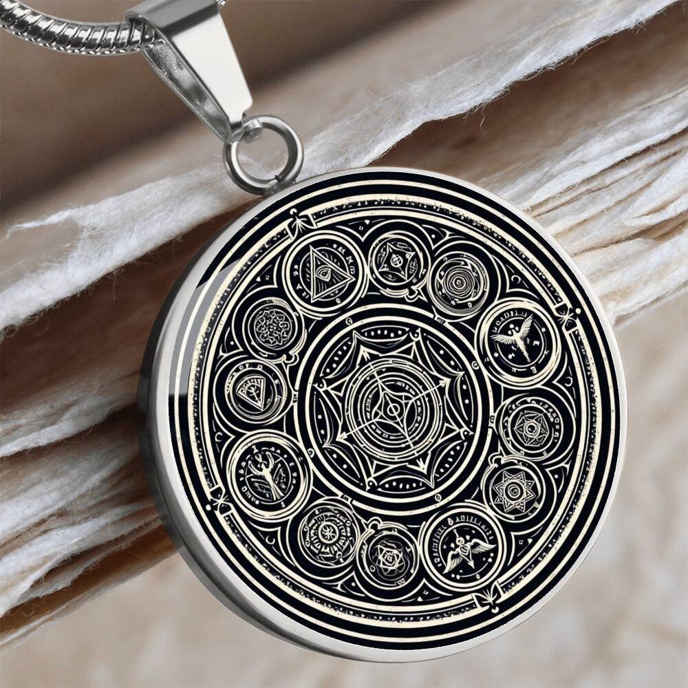 Seal of 7 Archangels Talisman Necklace, Seven Archangels Pendant ...