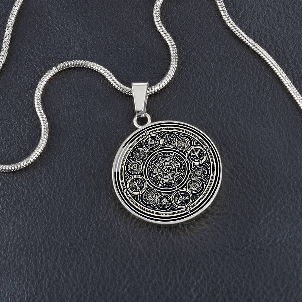 Seal of 7 Archangels Talisman Necklace, Seven Archangels Pendant ...