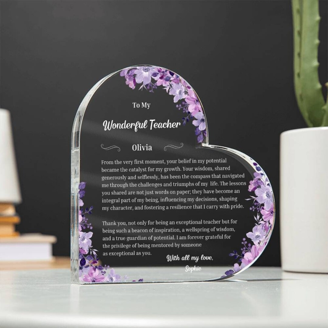 Teacher Appreciation Gift Gift for Teacher Teacher Mentor - Etsy