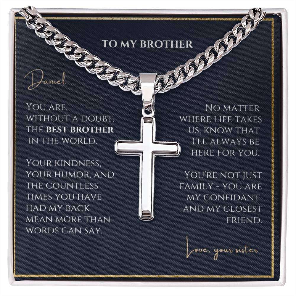 Personalized Brother Gift From Sister, Engraved Gift for Brother ...