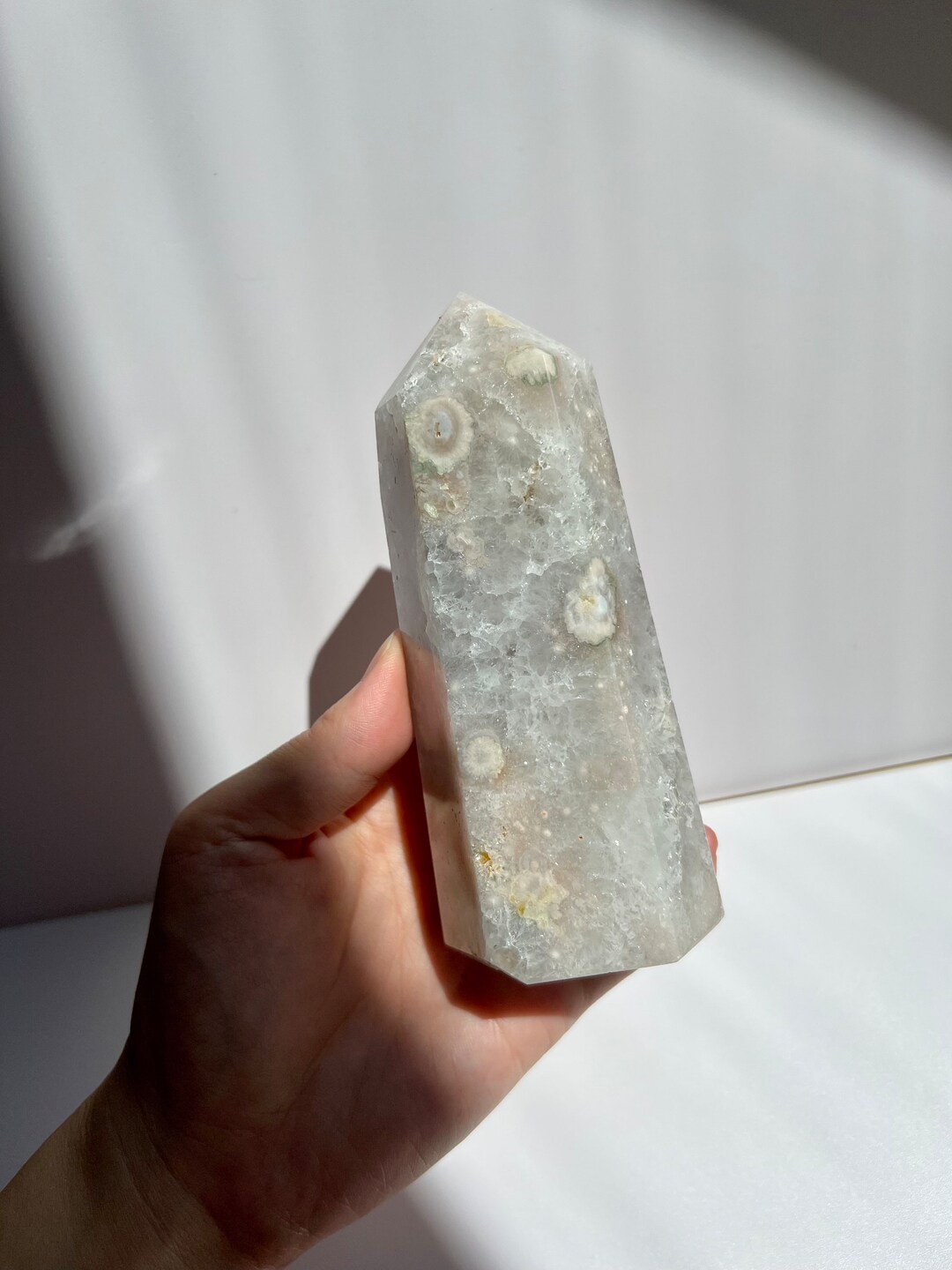 Quartz Filled Flower Agate Blooms Tower - Etsy