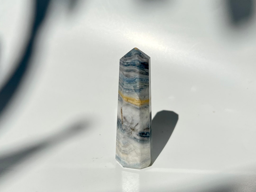 Rare Blue Scheelite Rainbow Six Sided Crystal Tower - Etsy