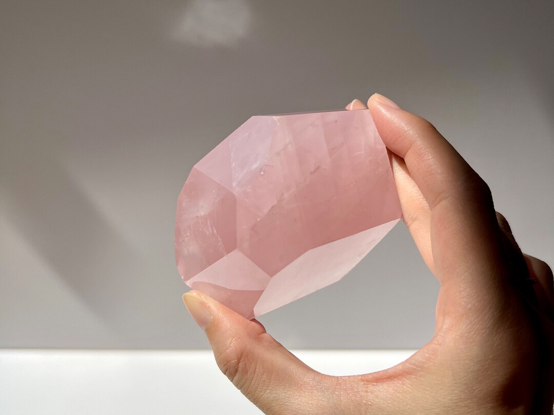 Gemmy Pink Rose Quartz Jewel Freeform - Etsy