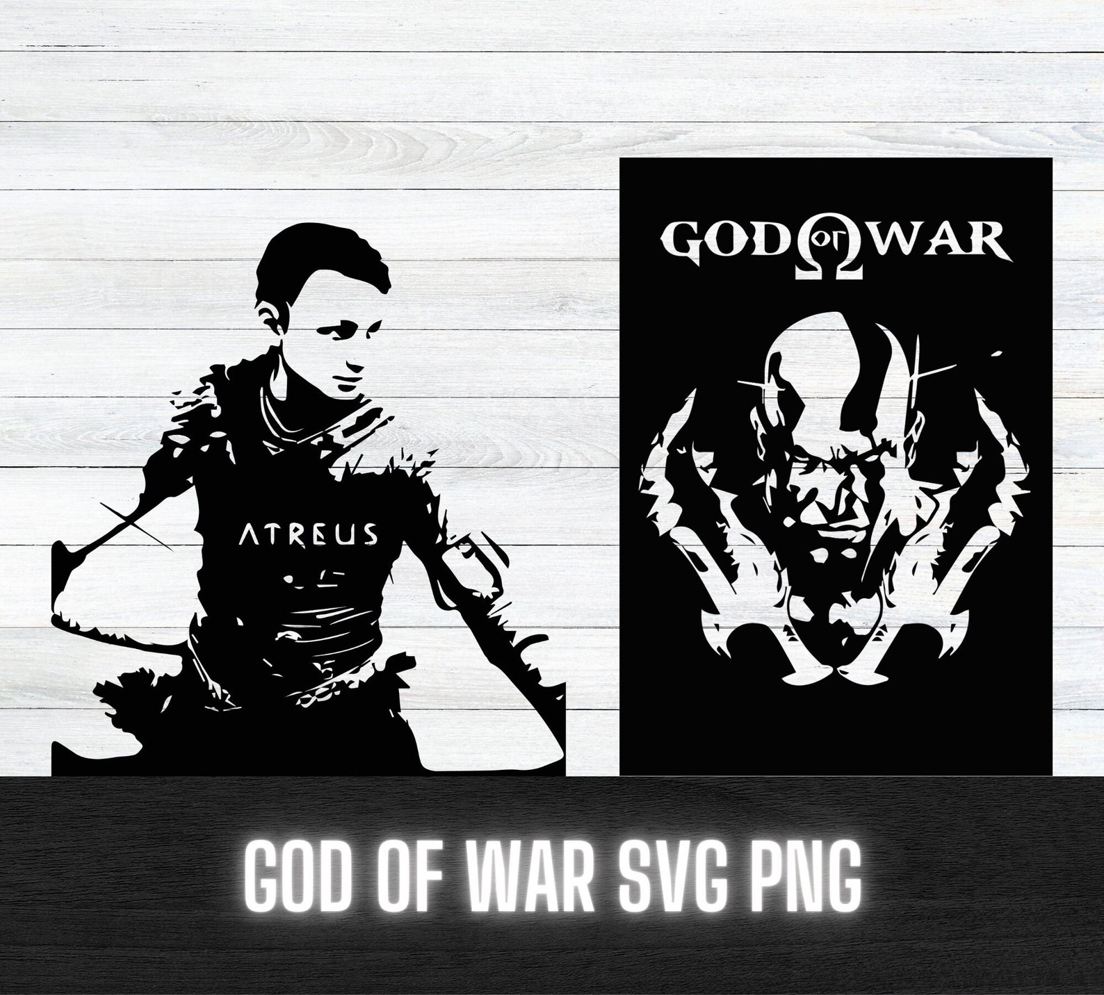 God of War SVG PNG - Etsy