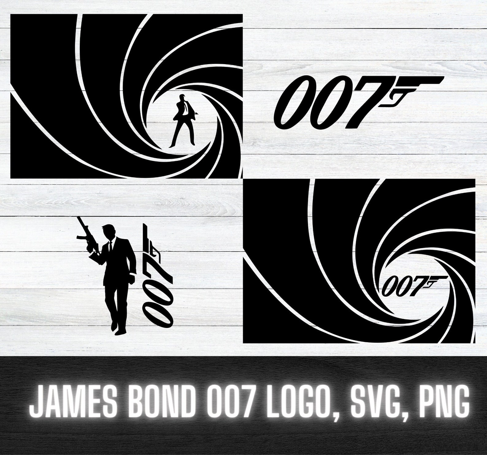 James Bond 007 Logo, SVG, PNG - Etsy