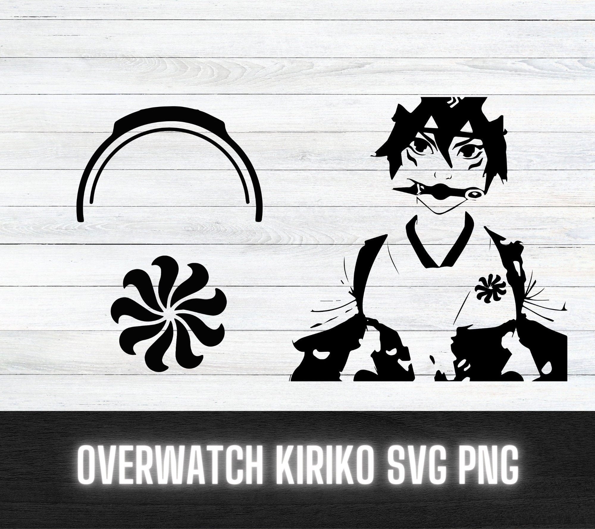 Overwatch Kiriko SVG PNG - Etsy