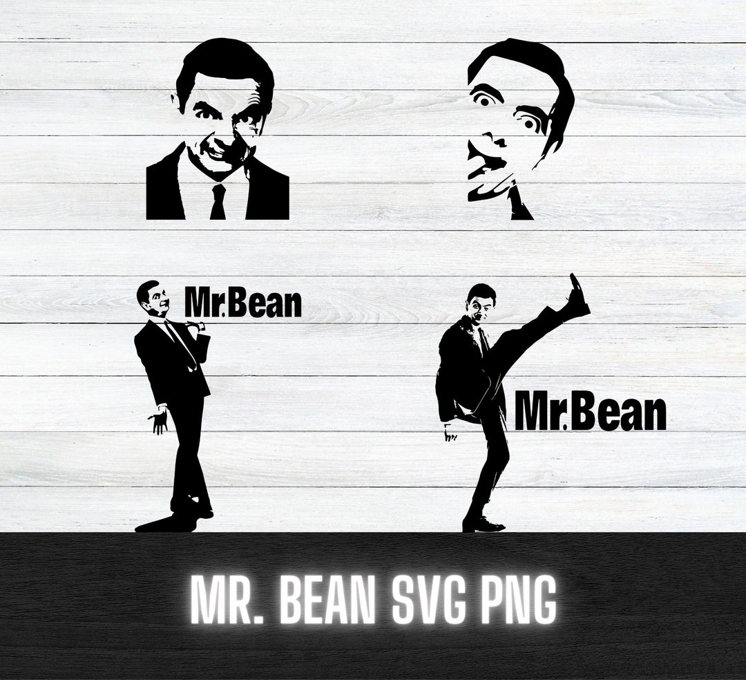 Mr. Bean SVG PNG - Etsy