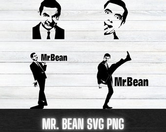 Mr.bean Svg - Etsy