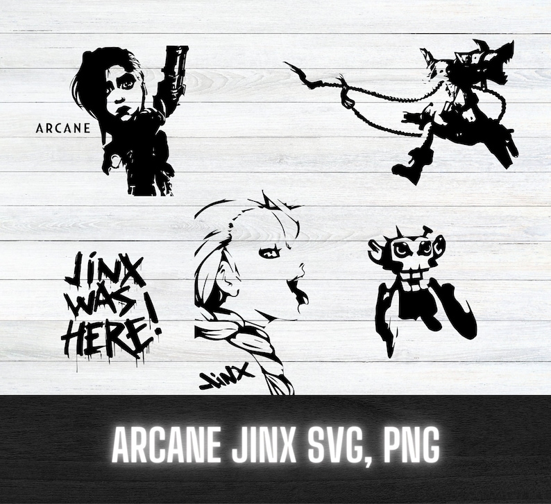 Arcane Jinx "league of Legends" SVG, PNG - Etsy
